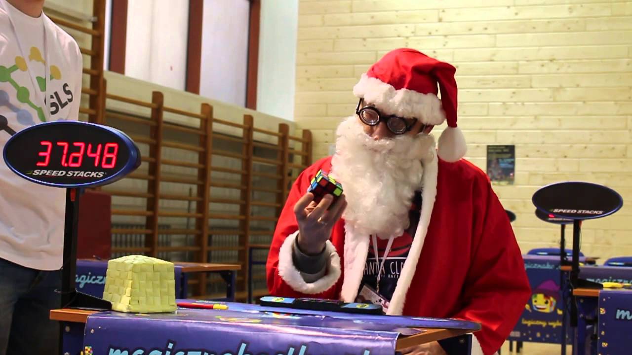 Santa Solve :) Santa Claus Cube Race 2014 - speedcubing competition in ...