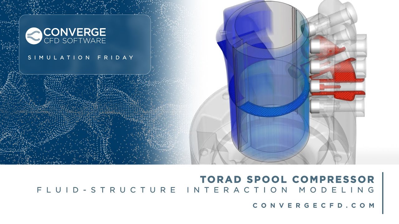 Simulation of the TORAD Spool Compressor With CONVERGE - YouTube