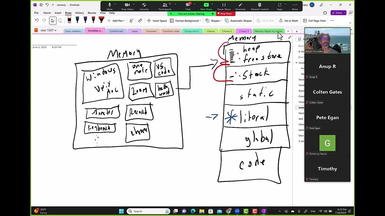 071823 COSC 1337 C++ Class Dynamic memory move constructor and assignment - YouTube