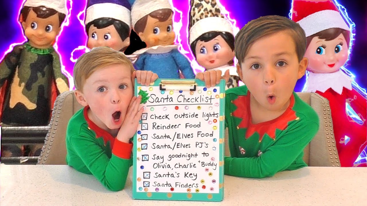 Elf on the Shelf Night Before Christmas Checklist for Santa | DavidsTV ...
