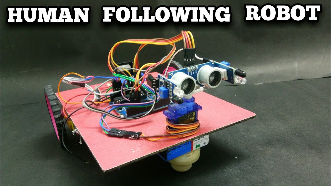 How To Make A Human Following Robotarduino Object Following Robot Youtube