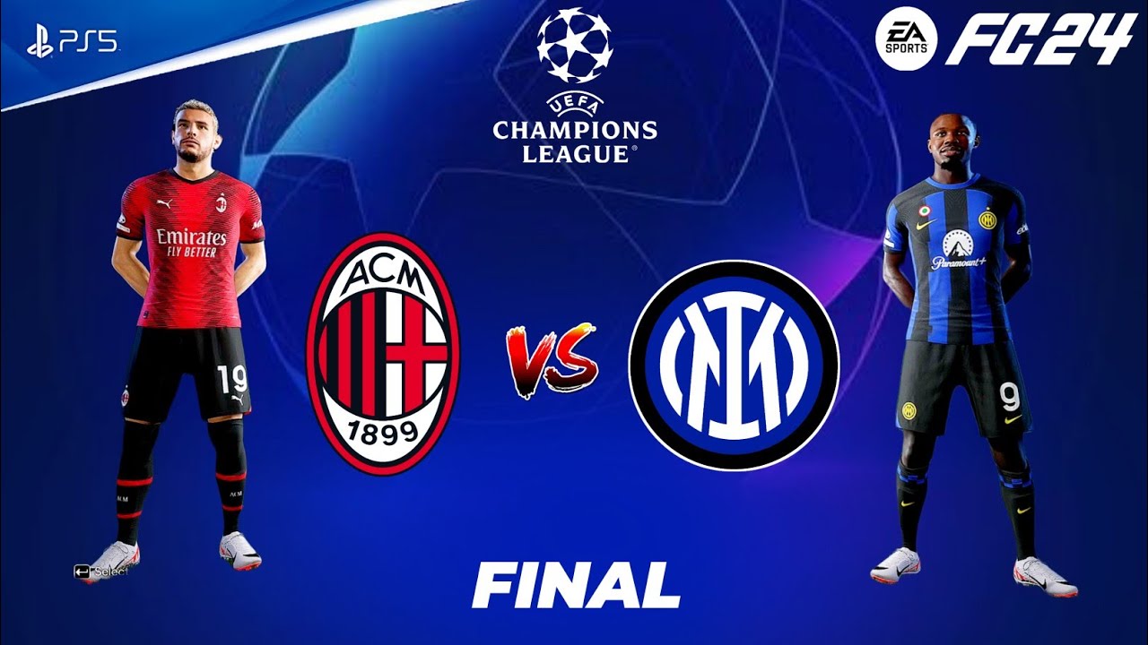 EA Sports FC 24 - AC Milan vs Inter Milan | UEFA Champions League 23/24 ...