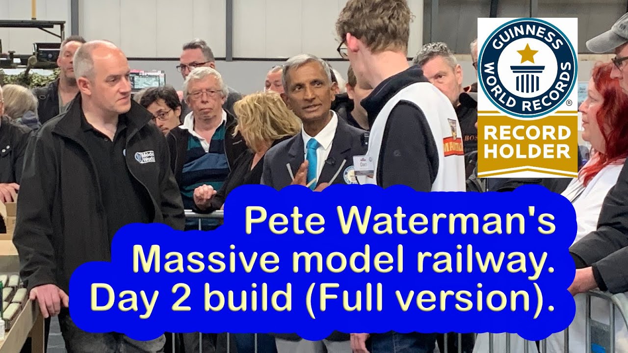 Pete Waterman's record making model railway. Build up day 2 - YouTube