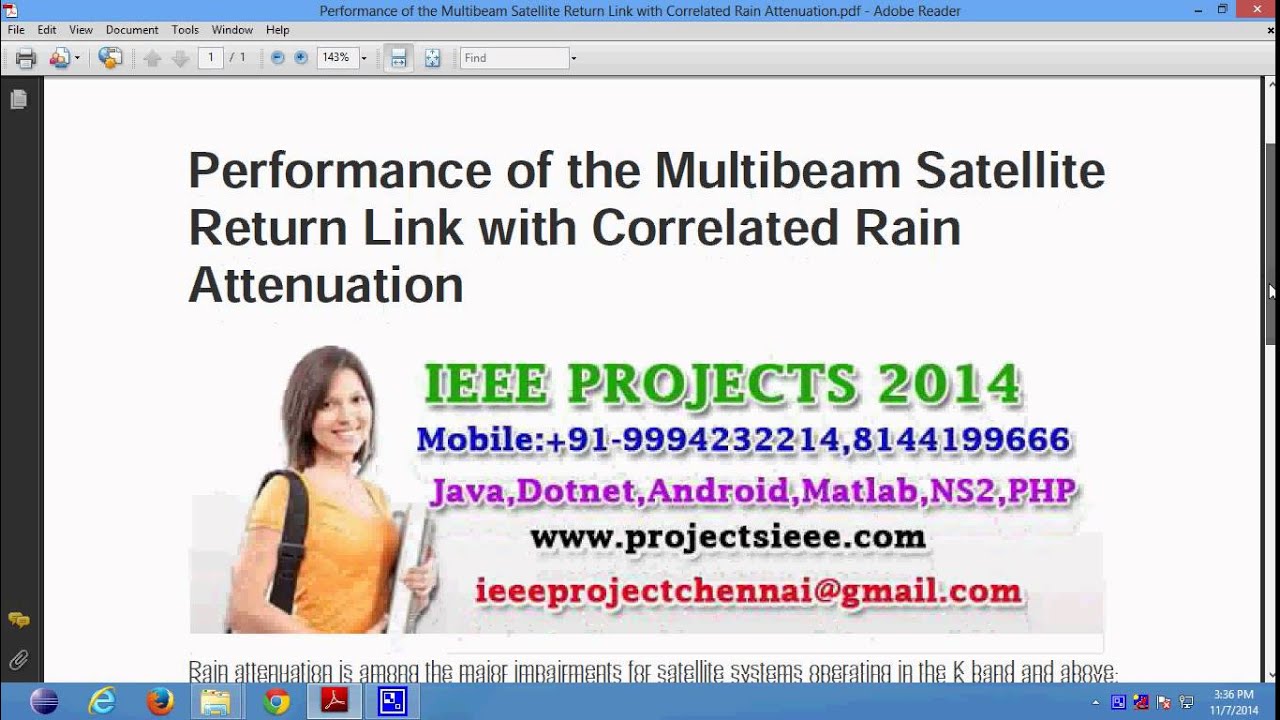 Performance of the Multibeam Satellite Return Link with Correlated Rain ...