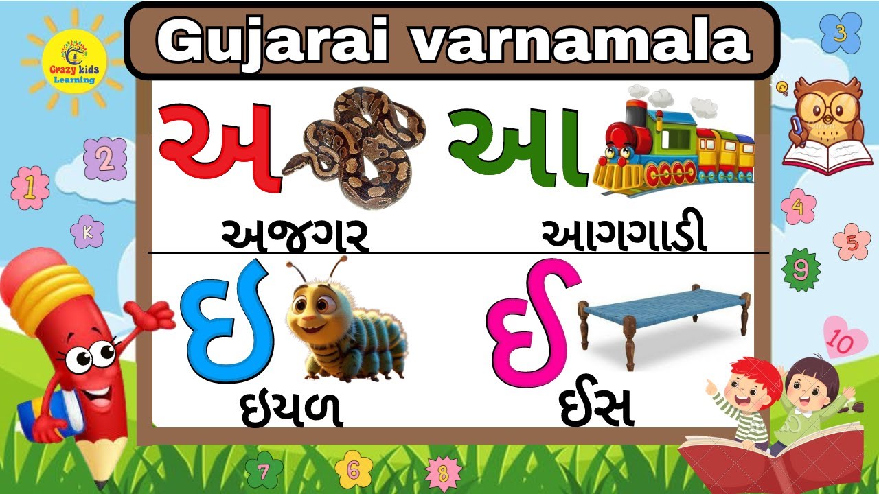 ગુજરાતી સ્વર | Gujarati Swar | Gujarati Vowels | Gujarati Alphabets ...