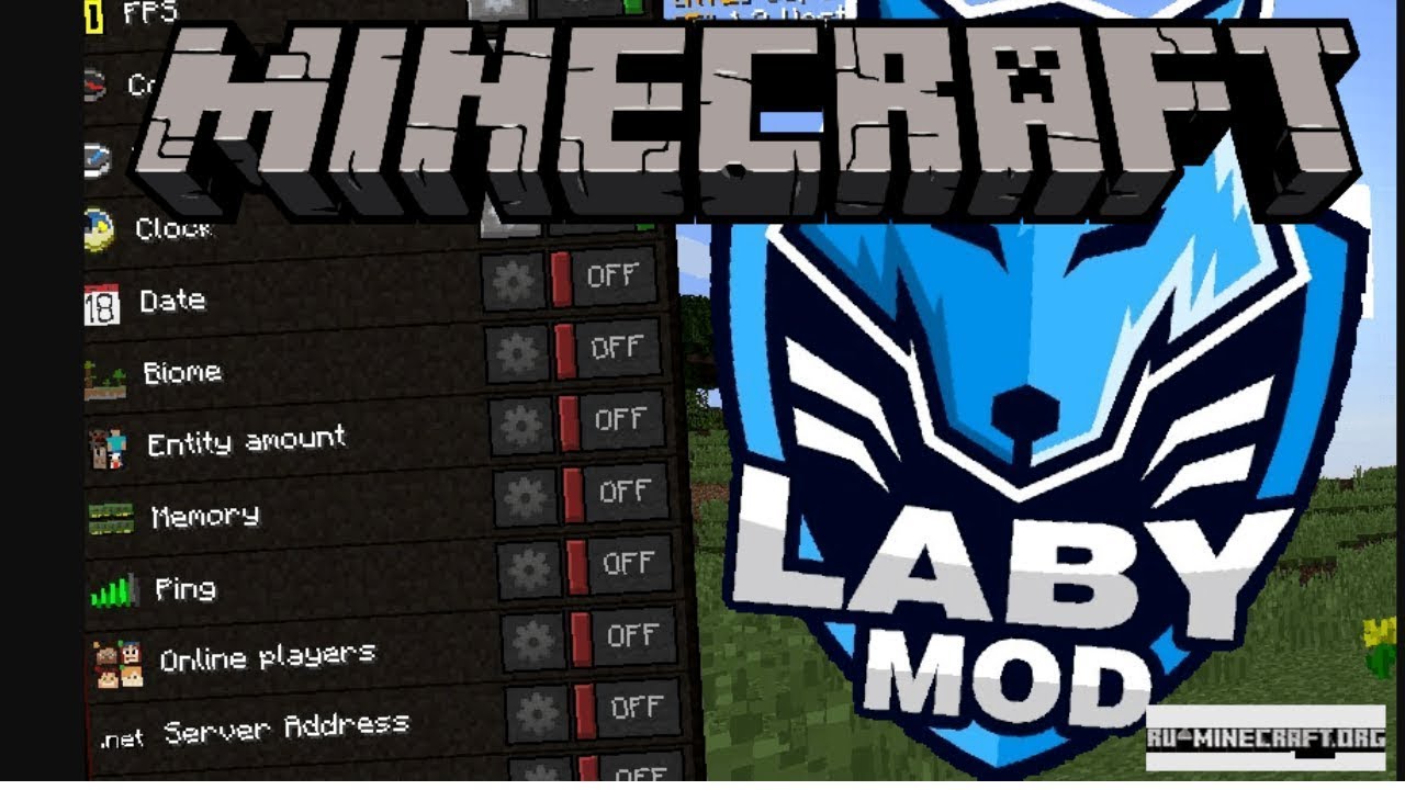КАК СКАЧАТЬ LABY MOD НА ВЕРСИЮ 1.8.9 1.12.2 .16.5 - YouTube