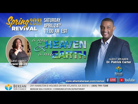 A NEW HEAVEN & A NEW EARTH | DR. PATRICK CARTER | 4/24/21 - YouTube