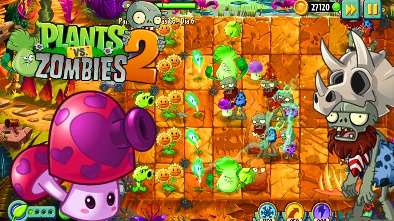 PLANTS VS. ZOMBIES 2: LA SETA PERFUMADA Y EL ATAQUE DE LOS DINOSAURIOS ...