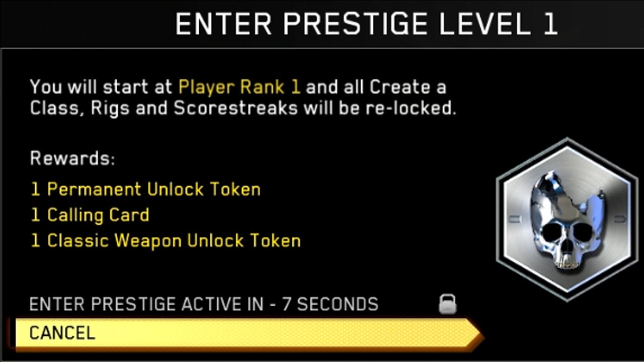 DE EERSTE PRESTIGE! (COD: Infinite Warfare Prestige 1) - YouTube