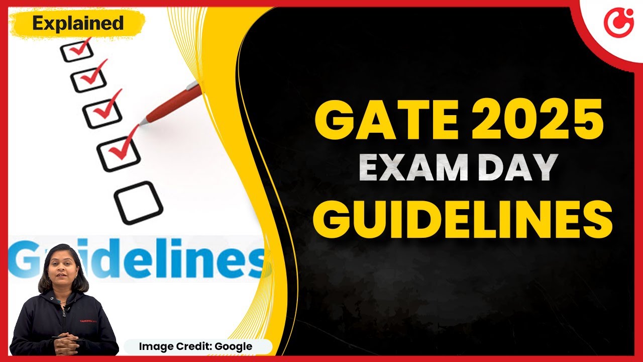 GATE 2025 Exam Day Instructions | Guidelines | Dress Code #GATE2025 # ...