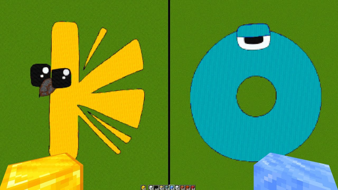 Letter KLMNO building Alphabet Lore in minecraft part 3 - YouTube