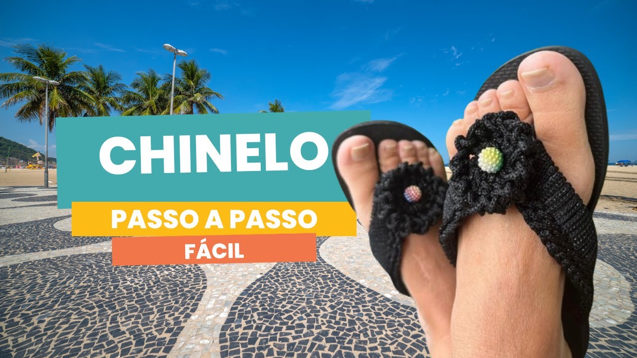 Passo a Passo Chinelo em Crochê Moderno - YouTube
