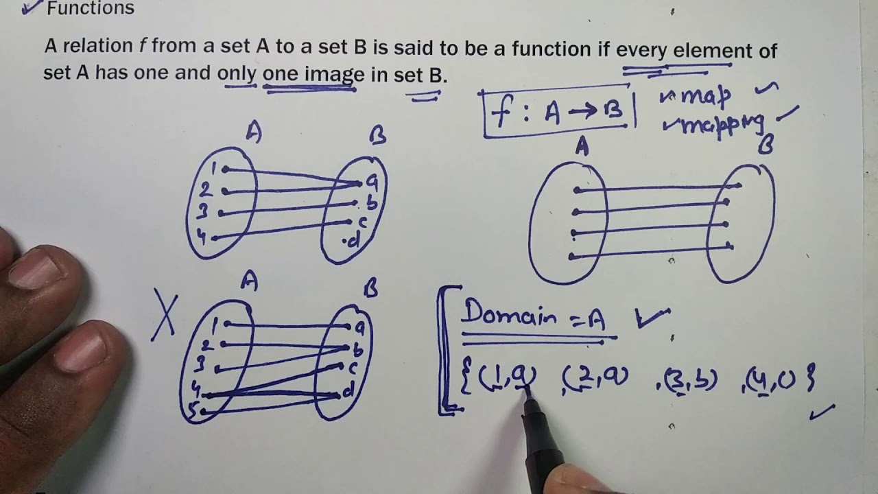 Class 11 ch 2 part 5 Relations and functions - YouTube