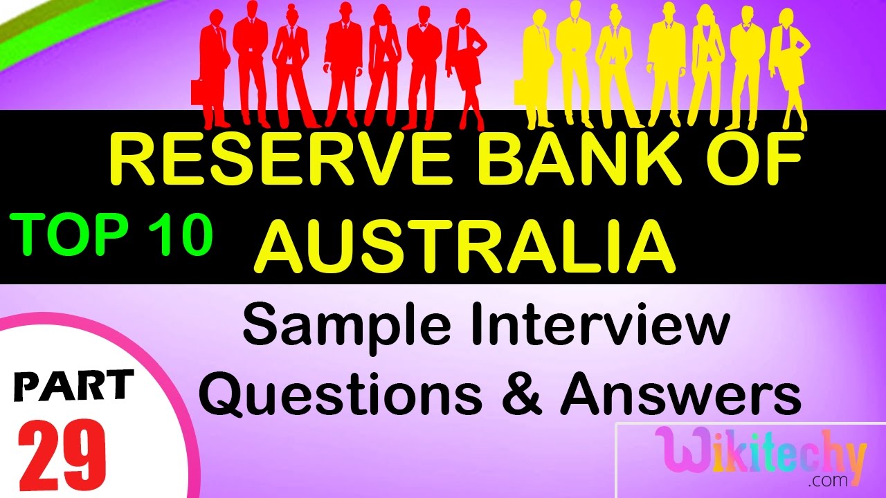 reserve bank of australia top interview questions and answers for ...