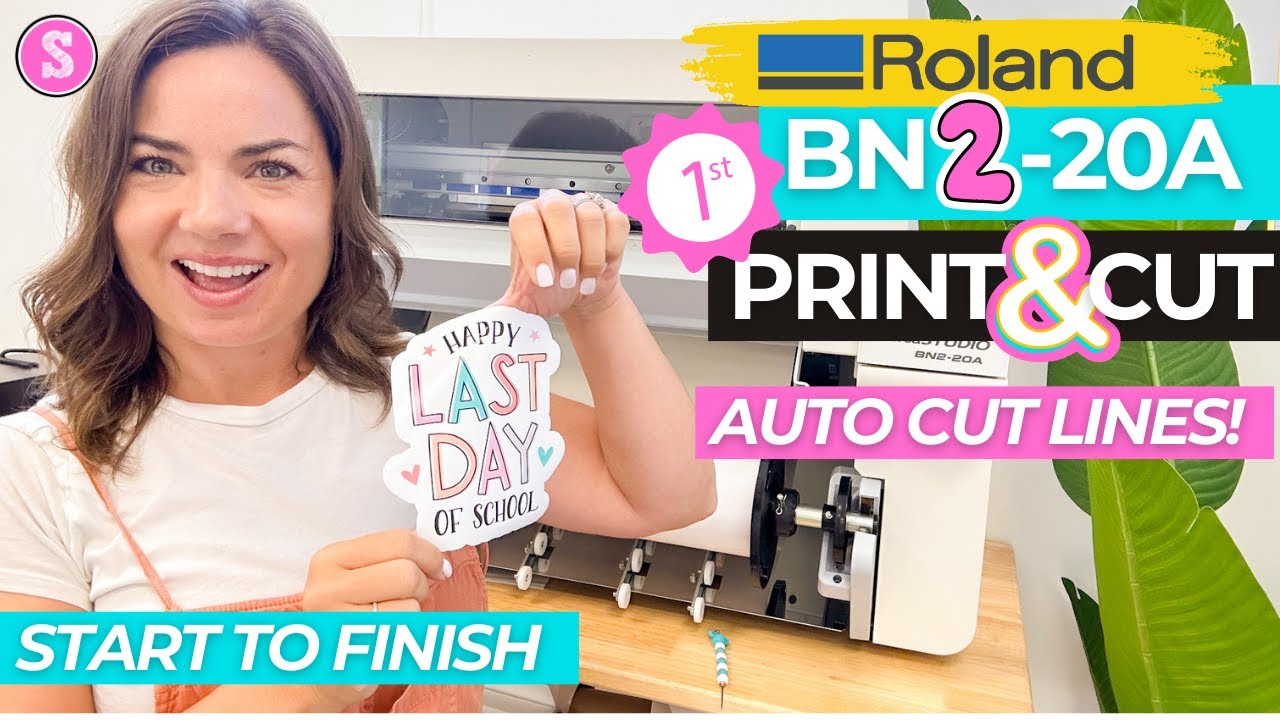 Roland BN2-20A: Auto Cut Lines With Flexi Designer | First Vinyl Decal ...