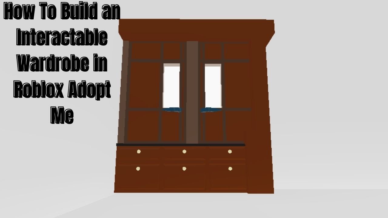 How To Build an Interactable Wardrobe in Roblox Adopt Me - YouTube