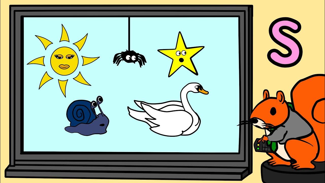Jolly phonics lesson: learning the S sound - YouTube