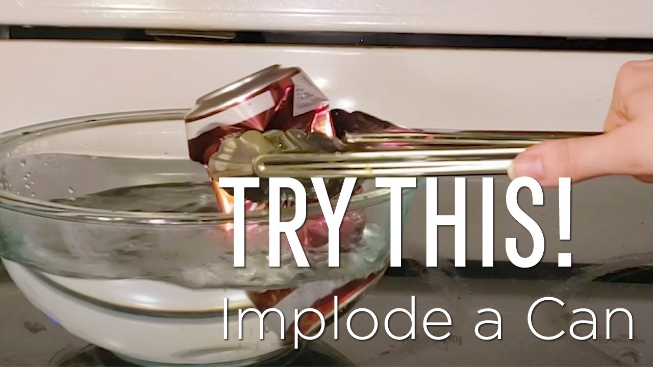 Try This: Implode a Can With Air Pressure! | #SMOatHome - YouTube