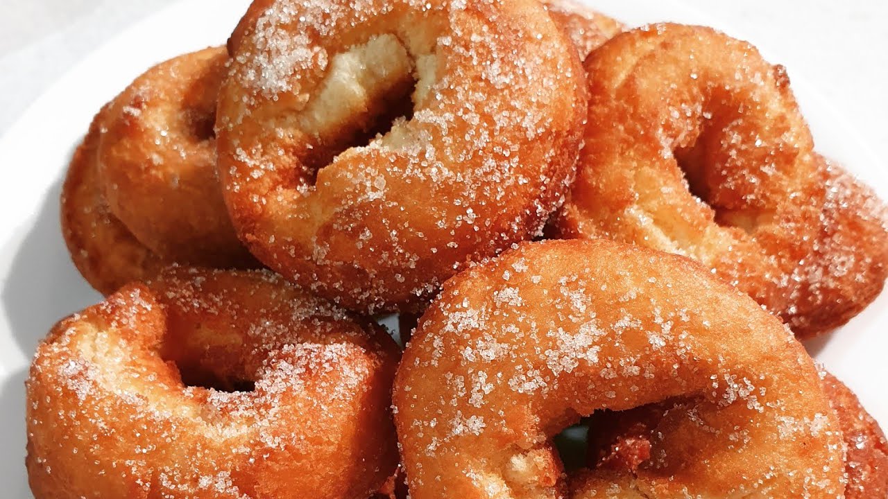 🥯도너츠 만들기, making Korean-style doughnuts - YouTube