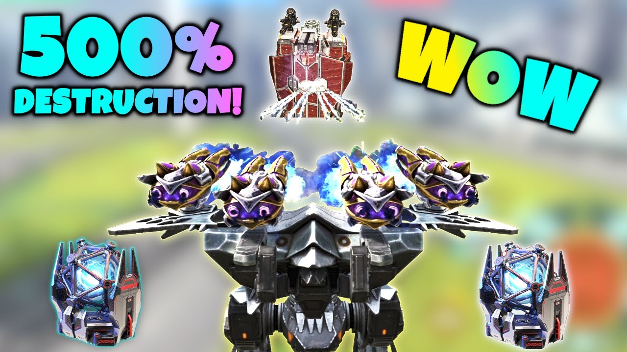 WOW! BEHEMOTH Stellar HORNET 500% DMG Smashing Titans War Robots 7.3 ...