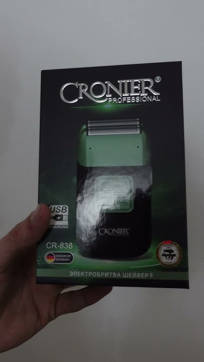 Беспроводная профессиональная машинка для стрижки волос и бороды Cronier CR-831 - YouTube
