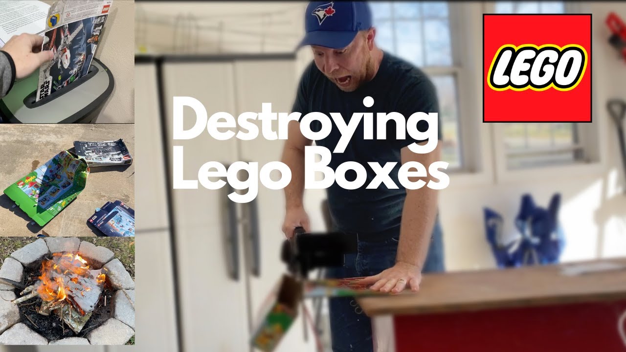 Destroying ALL Our LEGO Boxes!!! - YouTube