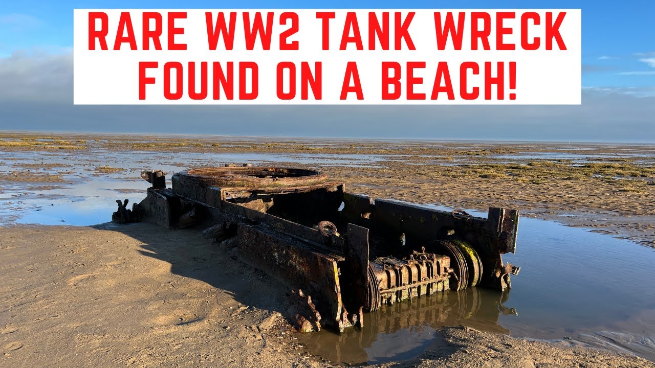 RARE WW2 Tank Wreck FOUND On A Beach! - YouTube