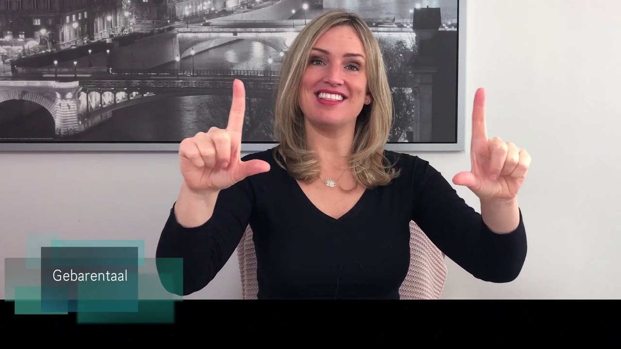 Gebaar van de Week: wat is het gebaar voor Gebarentaal en ...