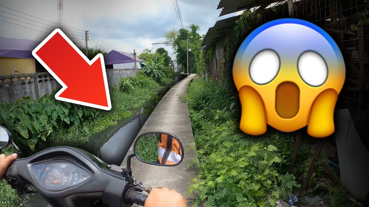 Another Really Scary Ride Along Narrow Canal - YouTube