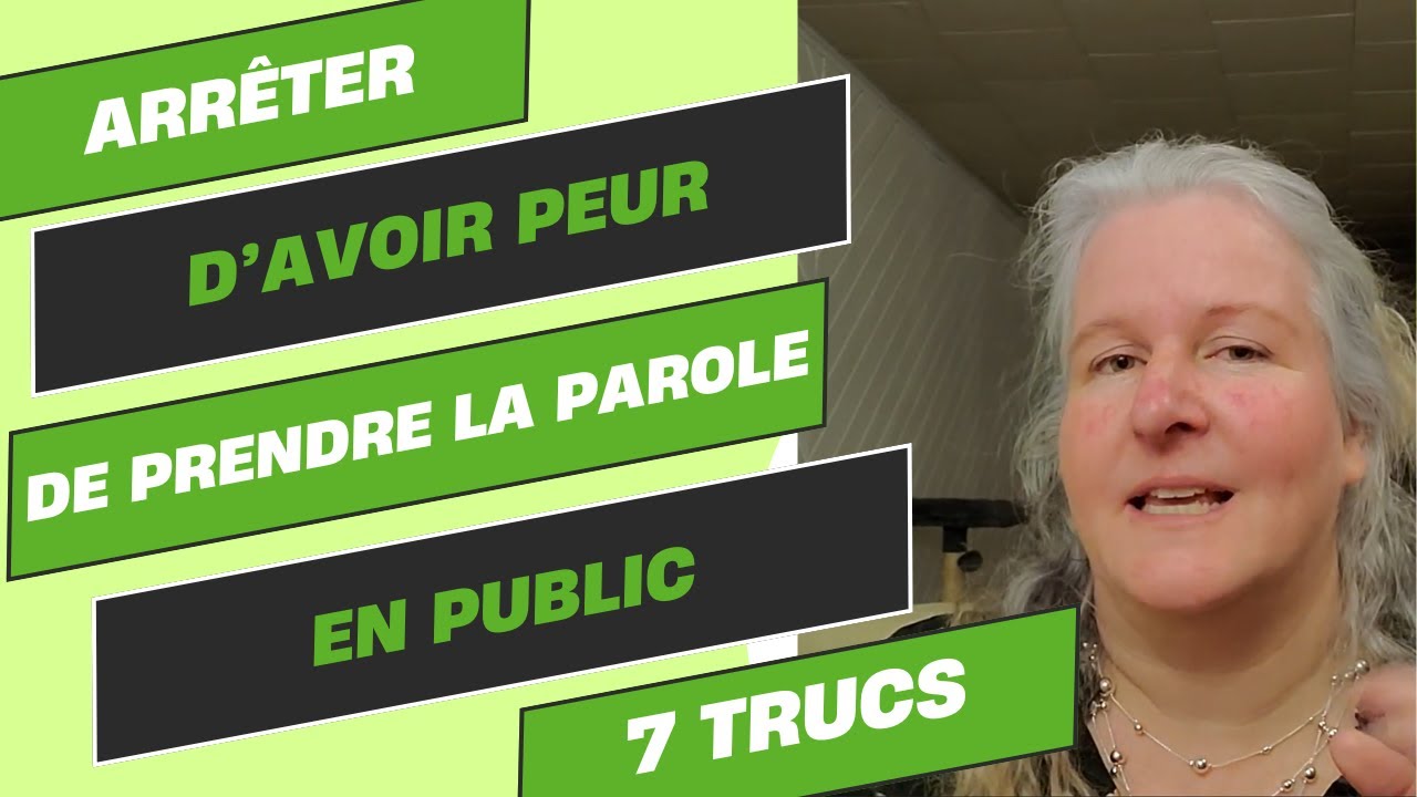 7 trucs faciles pour se débarrasser de la peur de parler en public ...