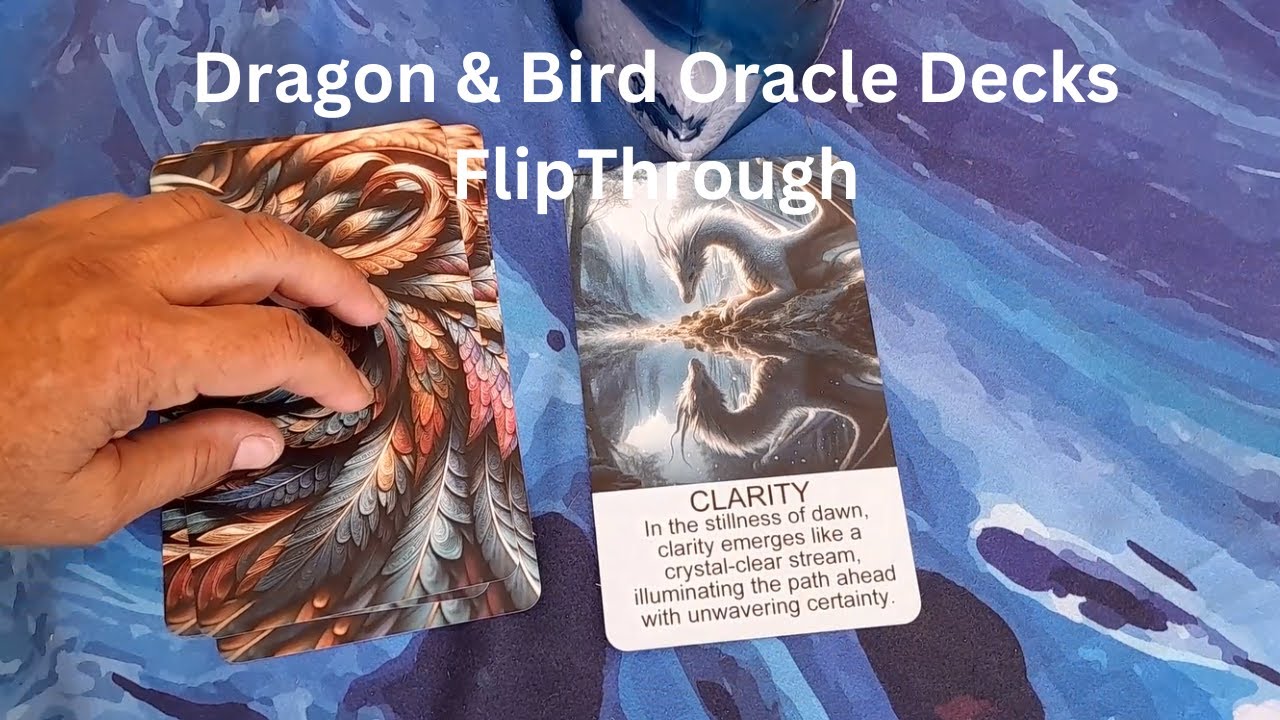 Flip Through Dragon Quest and Bird Oracle Decks - YouTube