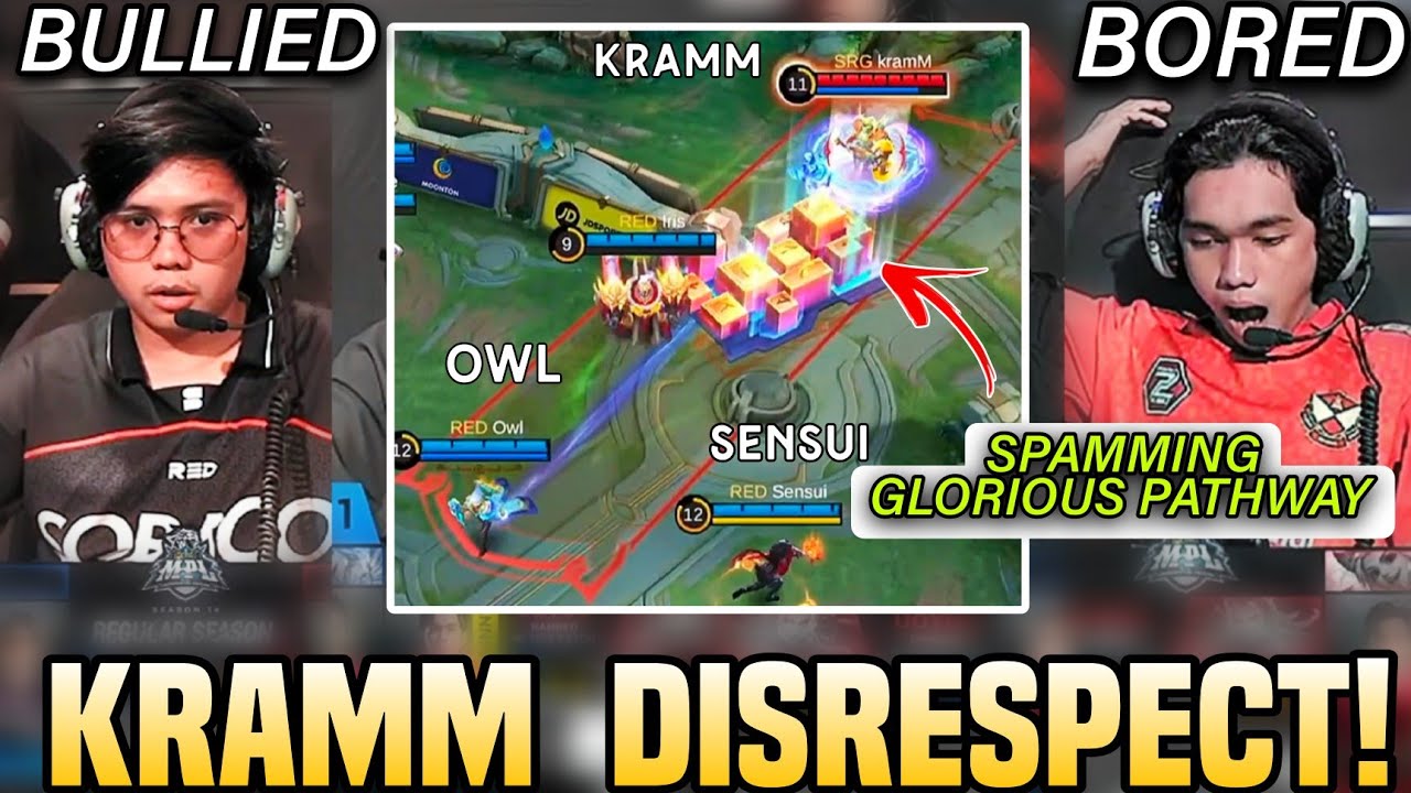 SRG KRAMM DISRESPECTS SENSUI AND RED ESPORTS BY SPAMMING GLORIOUS ...