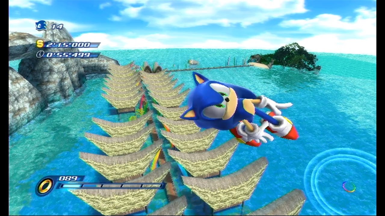 (OLD)Sonic Unleashed (Wii) Adabat : Jungle Joyride [Day] 1'23”564 - YouTube