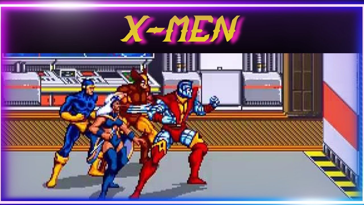 X-Men Arcade Retro Gaming Konami 1992 - YouTube