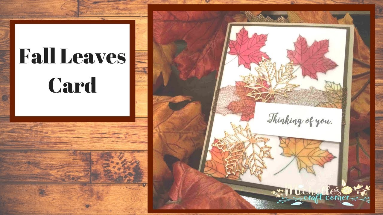 Fall Leaves card - YouTube
