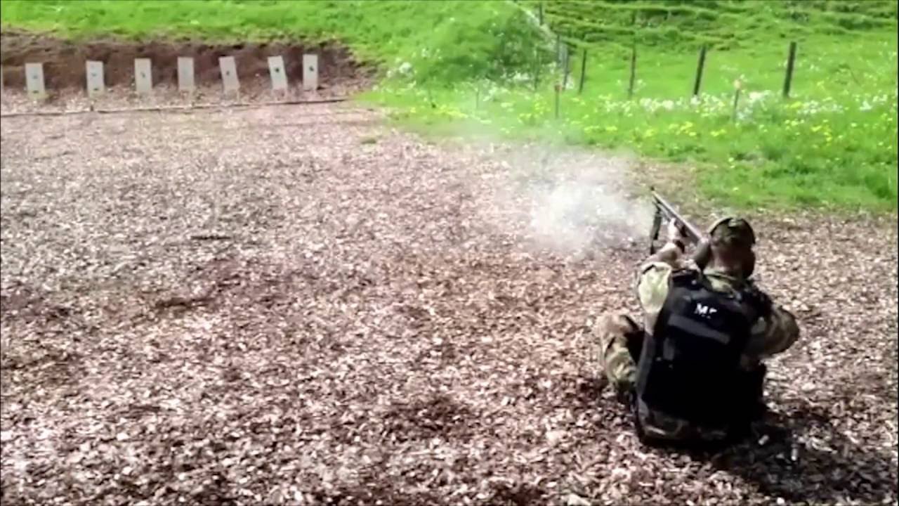 Shotgun Swiss Military Police Grenadier - YouTube