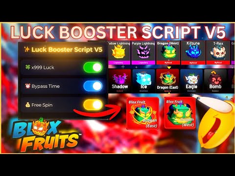 [NEW] Luck Booster Script V5 Blox Fruits Scripts | KEYLESS, UNLI SPIN, BYPASS TIME