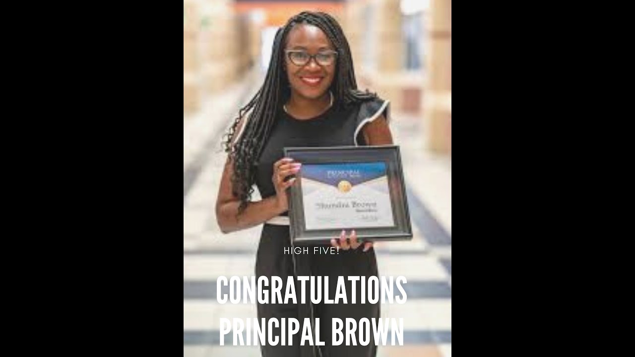 Principal Brown Congrats Video - YouTube