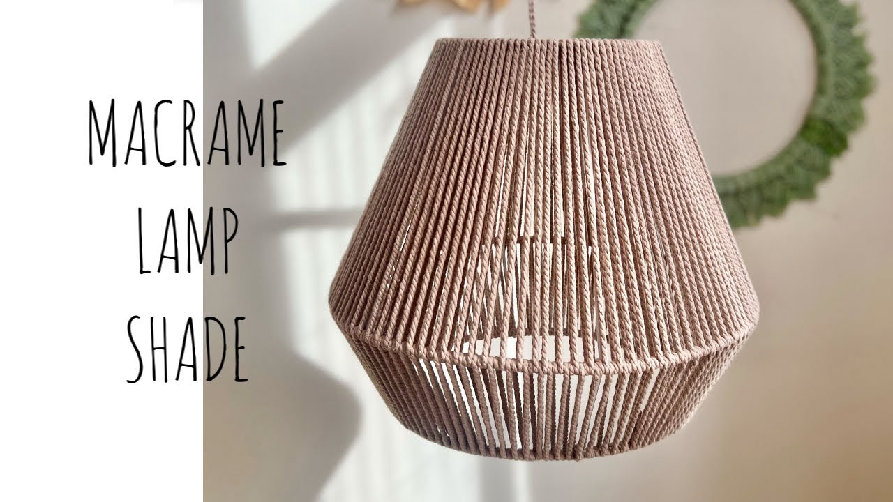 How to make a simple macrame lantern/Easy Macrame lamp - YouTube