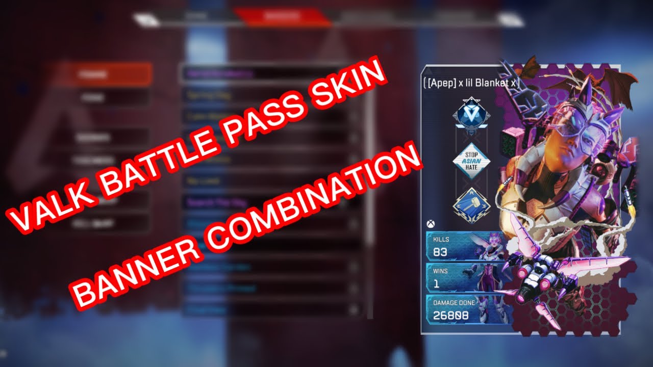 VALK best banner combination APEX LEGENDS - YouTube