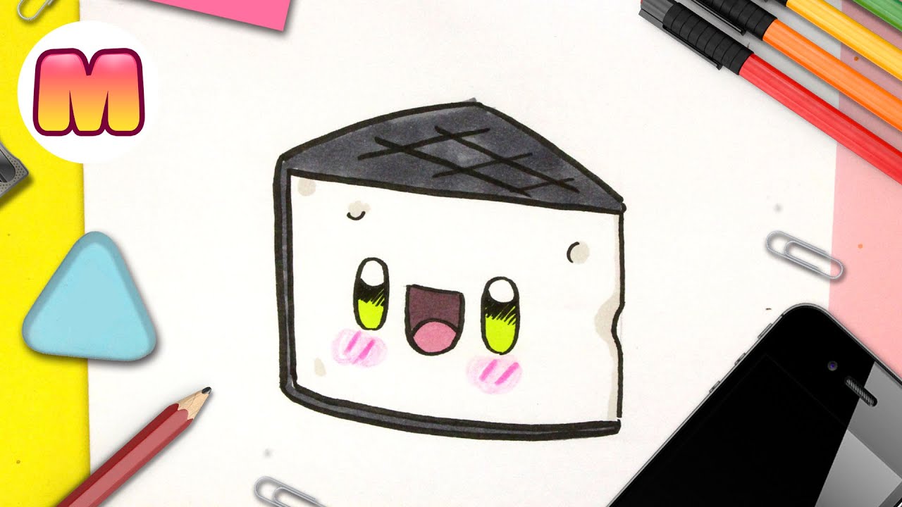 COMO DIBUJAR QUESO KAWAII FACIL - Dibujos faciles kawaii - Como se ...