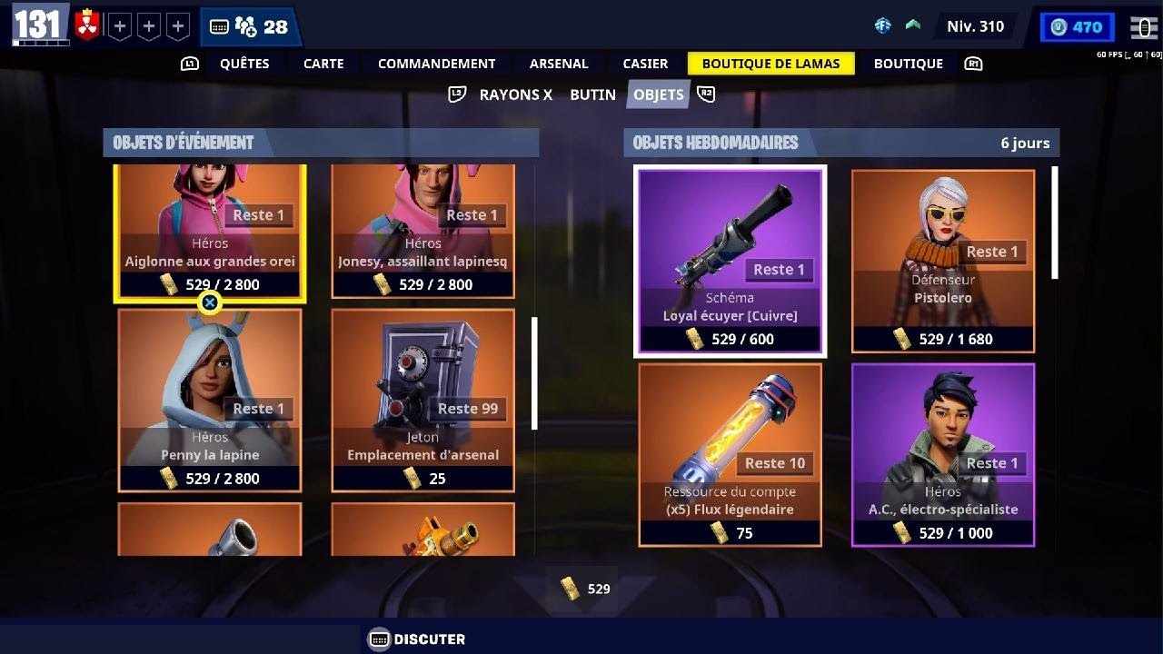 BOUTiQUE fortnite sauver le monde LE Jeudi 18 mai 2023 - YouTube