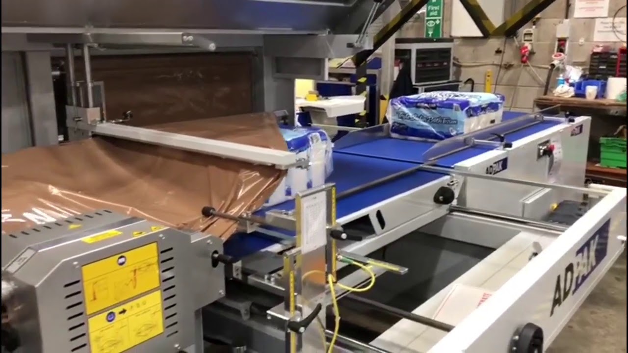 ADPAK SMIPACK HS800 + T852H wrapping Toilets Rolls - YouTube