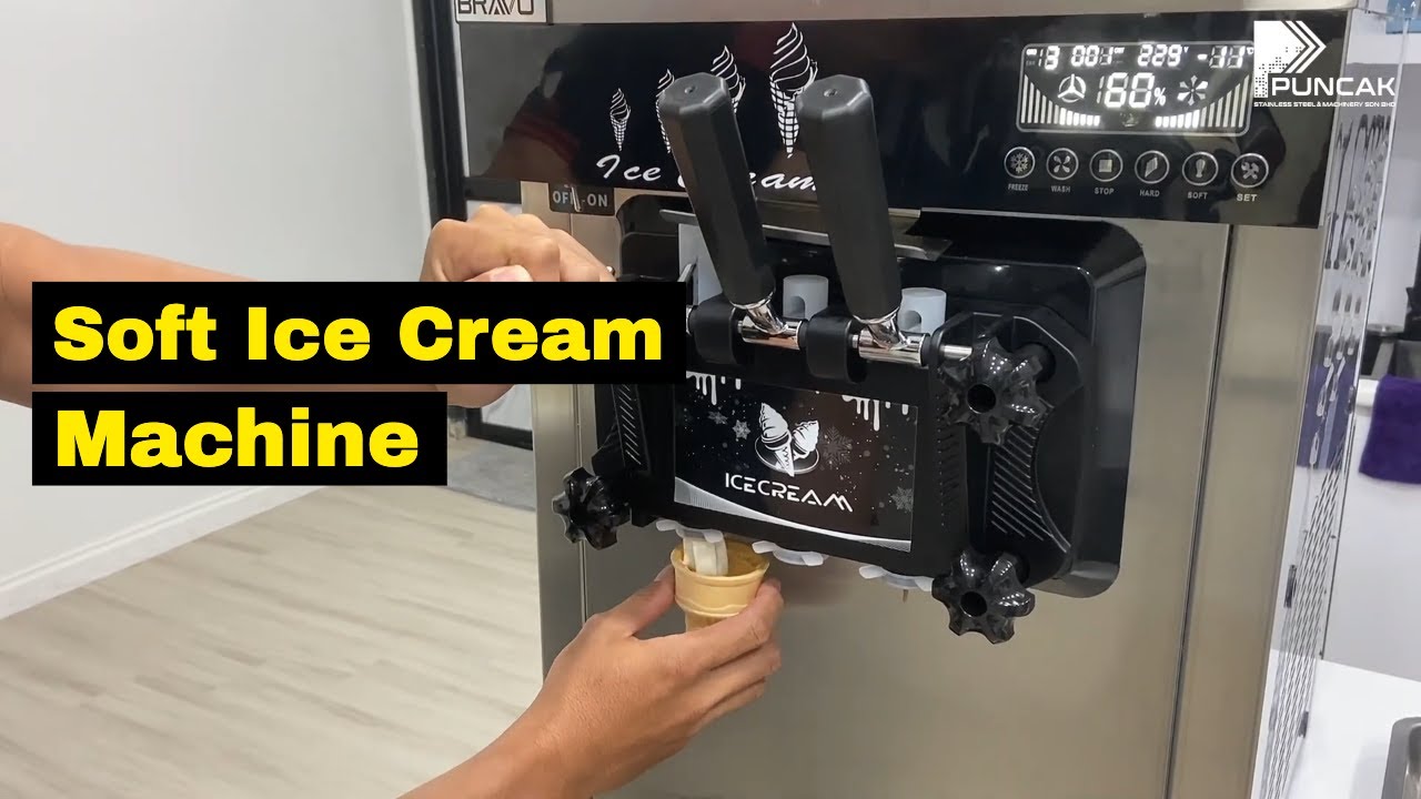 Soft Ice Cream Machine Bravo Triple Head (New Design) | Model 18SS ...