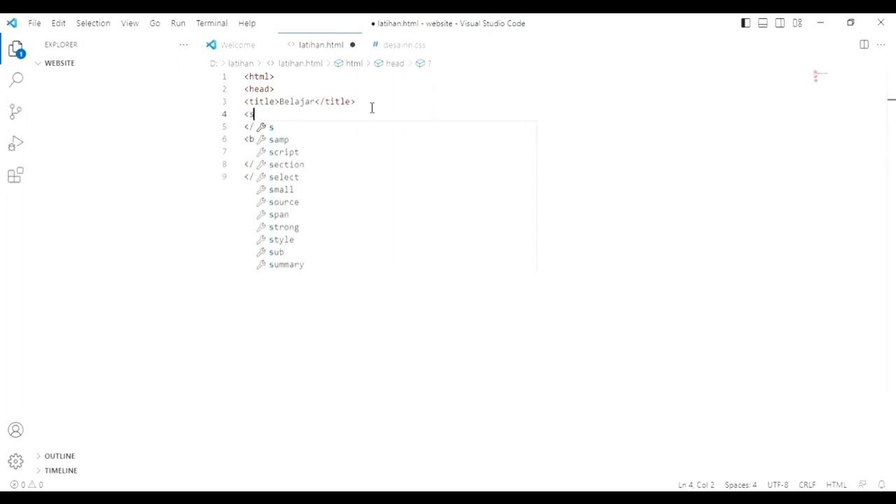 DASAR HTML DAN CSS - YouTube