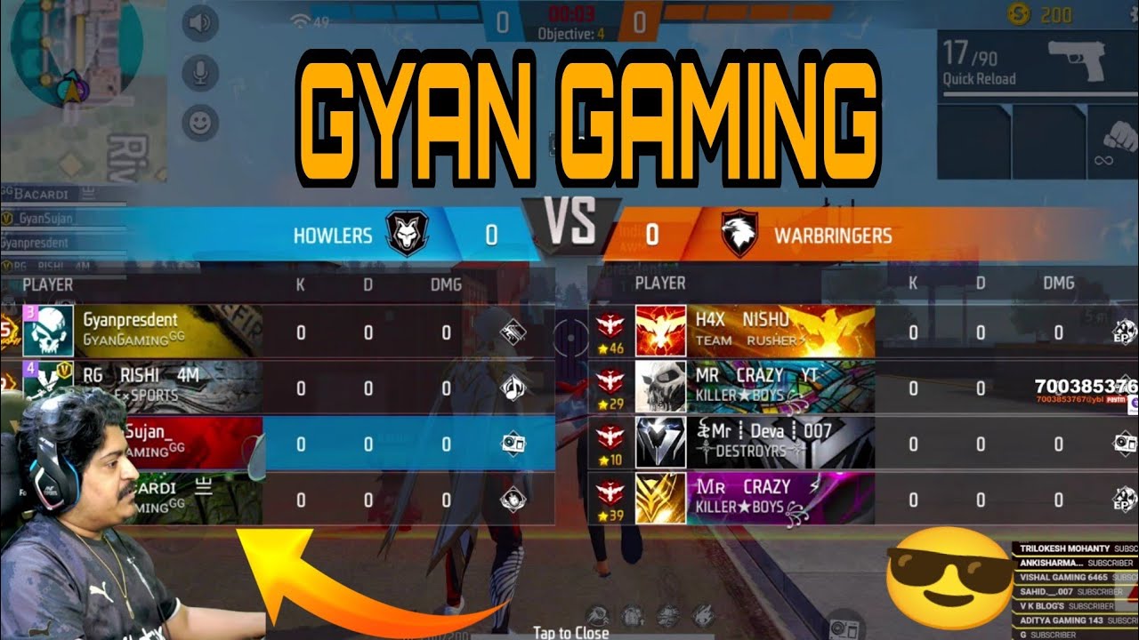 GYAN GAMING VS @GAMING_LIVE_FF CS RANK 🔥😱 - YouTube