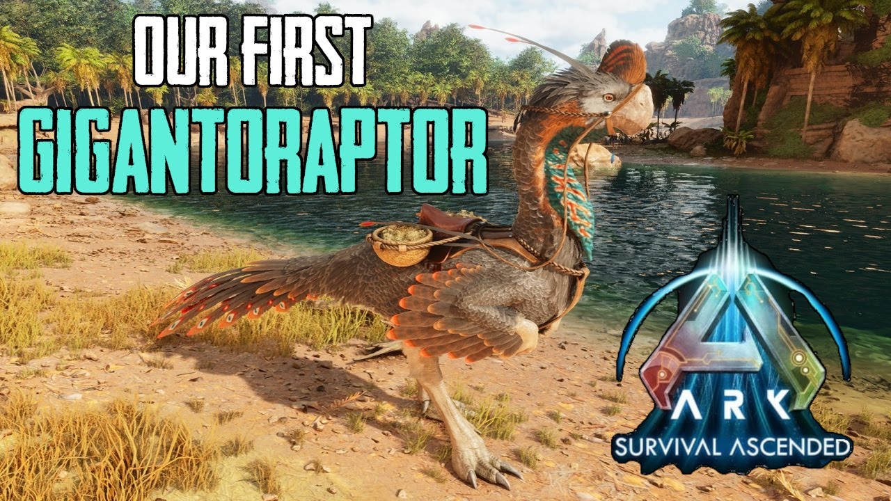 We Tamed a Gigantoraptor in Ark Survival Ascended - YouTube