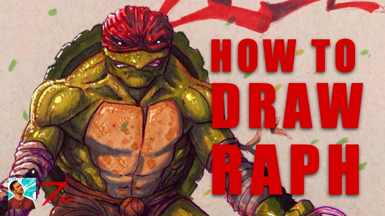 How to Draw Raphael with Ballpoint Pen and Markers - YouTube