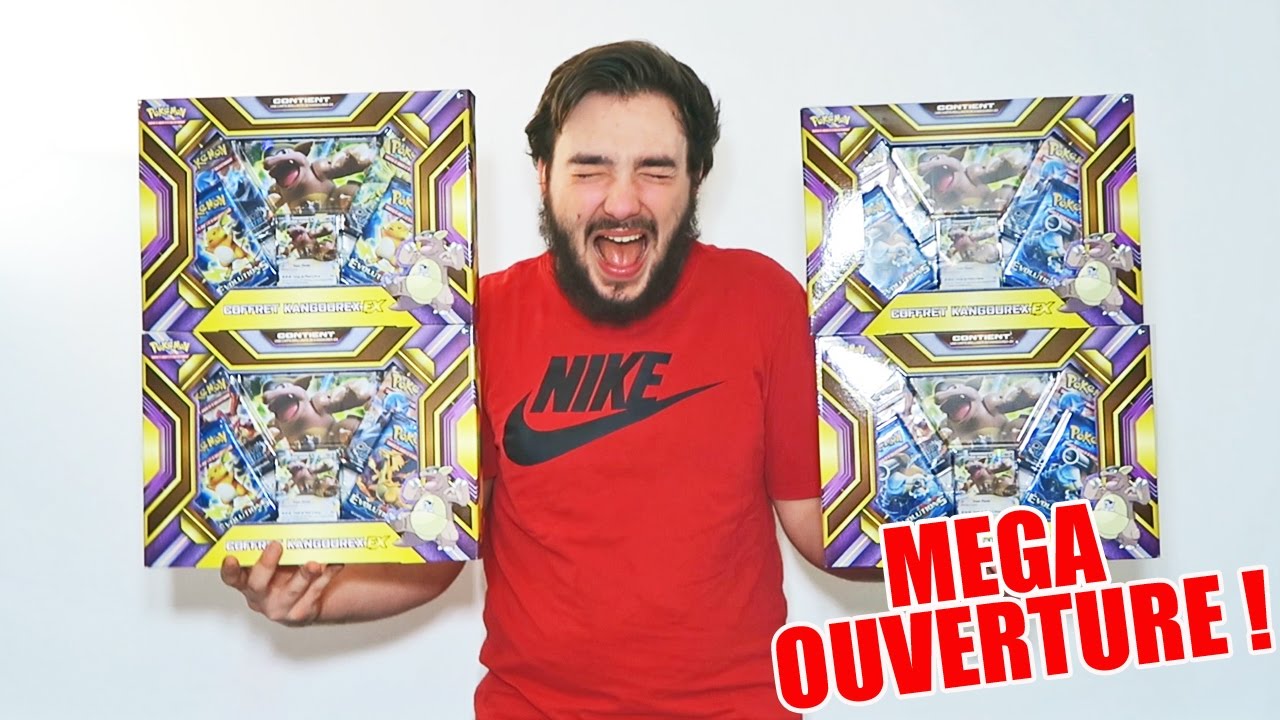 MEGA Ouverture de 4 Coffrets Pokémon ANTI DAVID LAFARGE POKEMON - YouTube