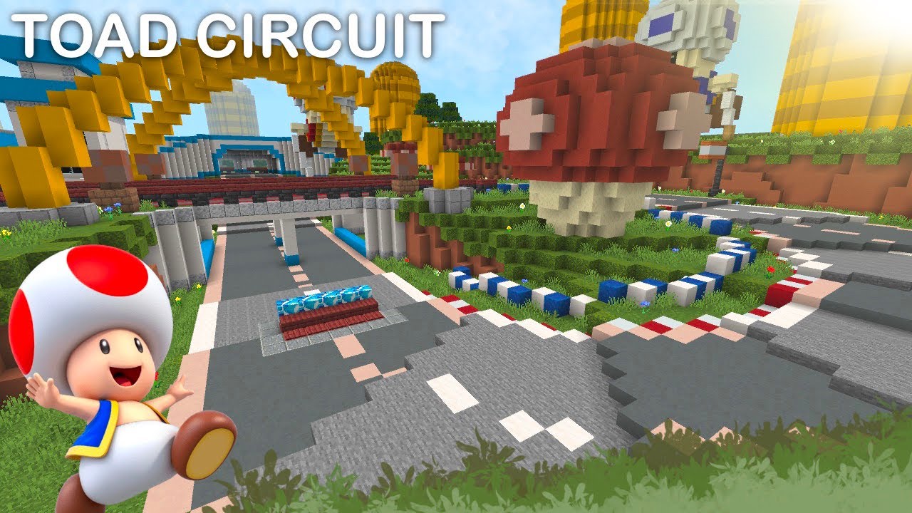 3DS Toad Circuit - Mario Kart in Minecraft - YouTube